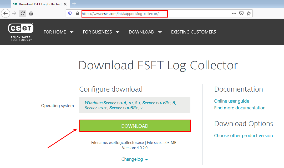 Create Log Collector ESET - PROSPERITA KNOWLEDGE BASED