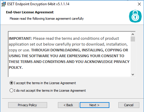 Tutorial instalasi dan aktivasi ESET Endpoint Encryption Client (standalone) - PROSPERITA ...